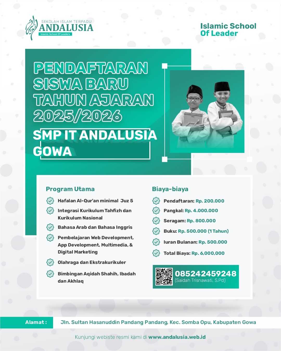 PPDB SMP - Andalusia Islamic School - Andalusia